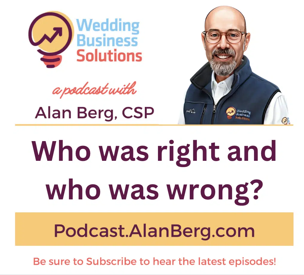 Unique Wedding Business Ideas From Top Industry Expert Alan Berg